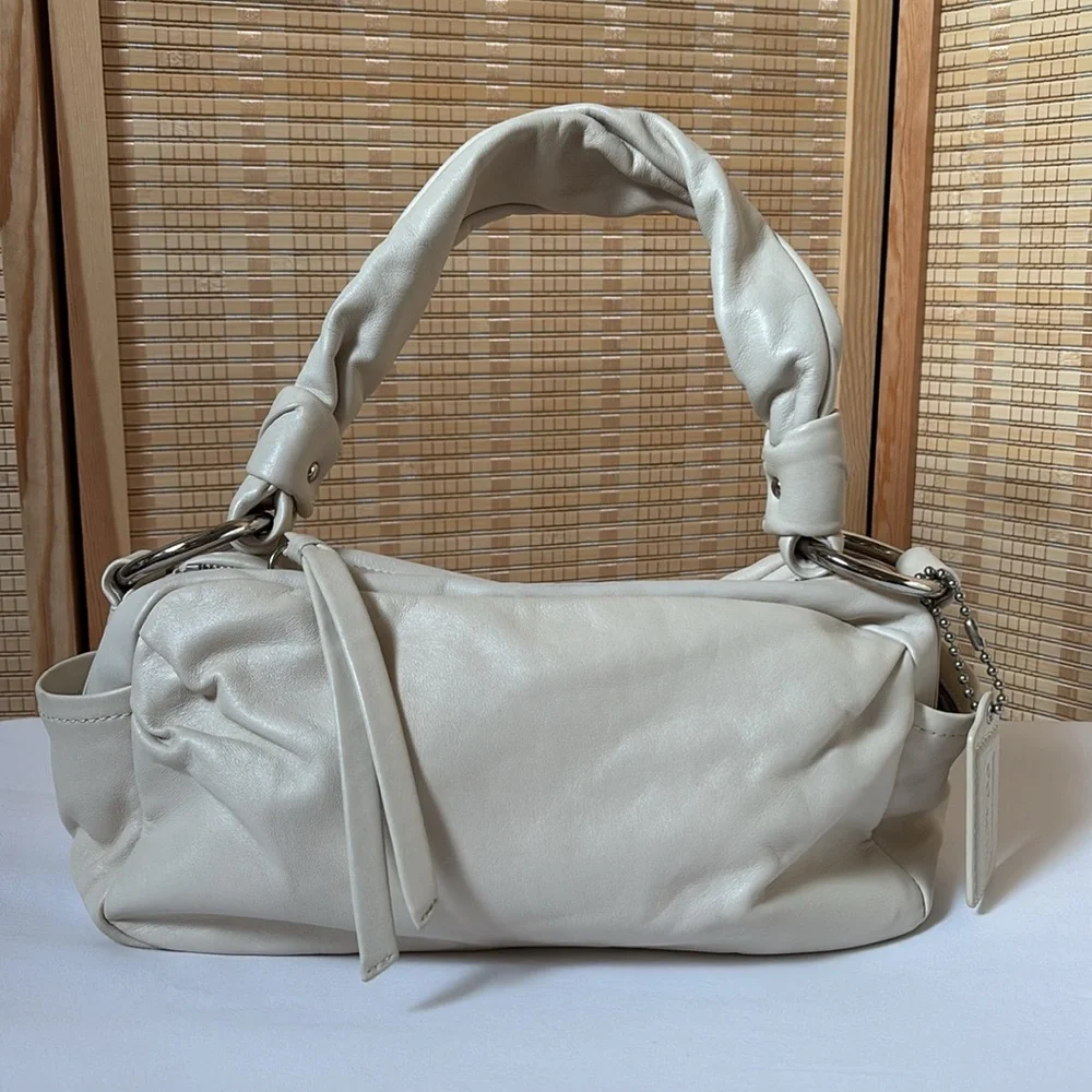 Coach | Bags | Coach 3442 Cream Chunky Hobo Bag Vtg | Poshmark
